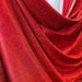 Red Lurex Glitter Fabric, Red Glitter Spandex Knit Fabric by the Yard ...