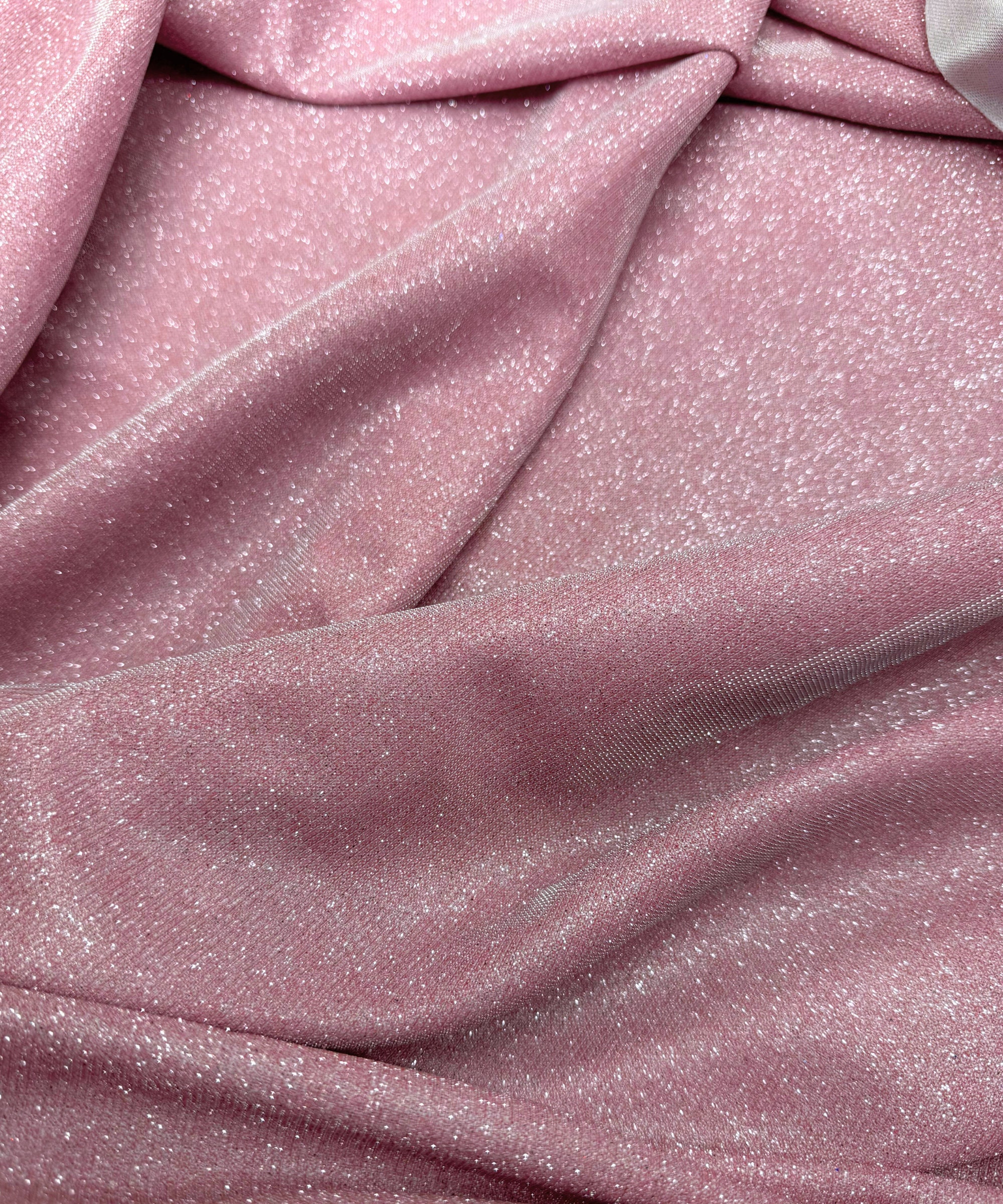 Blush Pink Lurex Glitter Fabric,pink Blush Glitter Spandex Knit Fabric ...