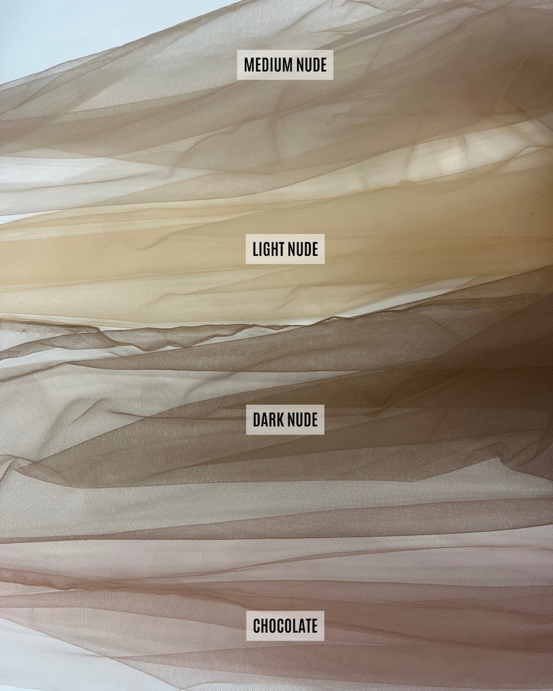 High Quality Skin Tone Tulle Fabric by the Yard, Skin Color Mesh Fabric ...