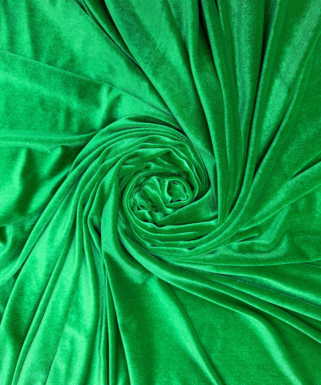 Kelly Green Velvet Fabric, Green Stretch Velvet Fabric by the Yard ...