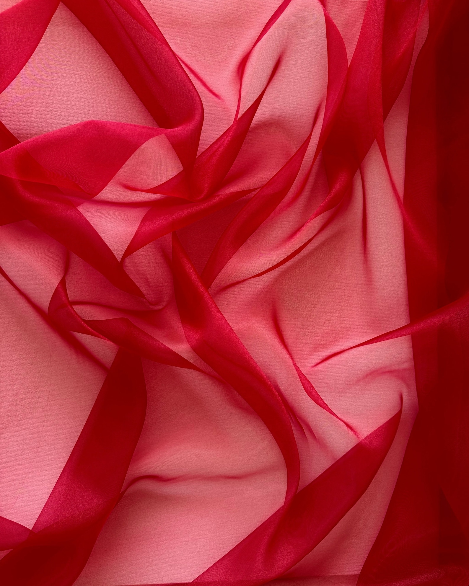 Red Organza Fabric by the Yard, Red Sparkle Crystal Organza Fabric, Red ...