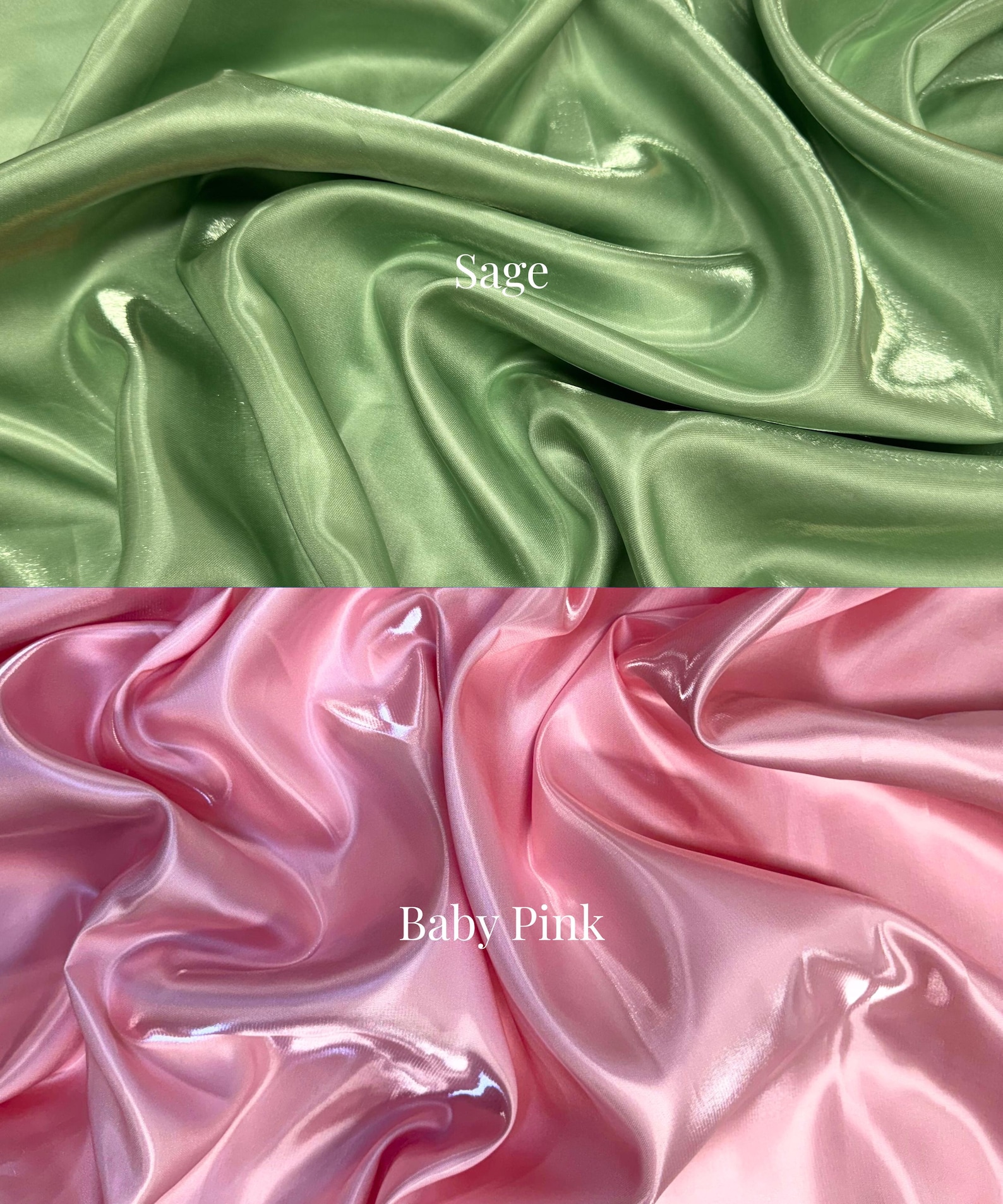 Liquid Satin Fabric by the Yard, Crystal Reflective Satin Fabric, Ultra ...