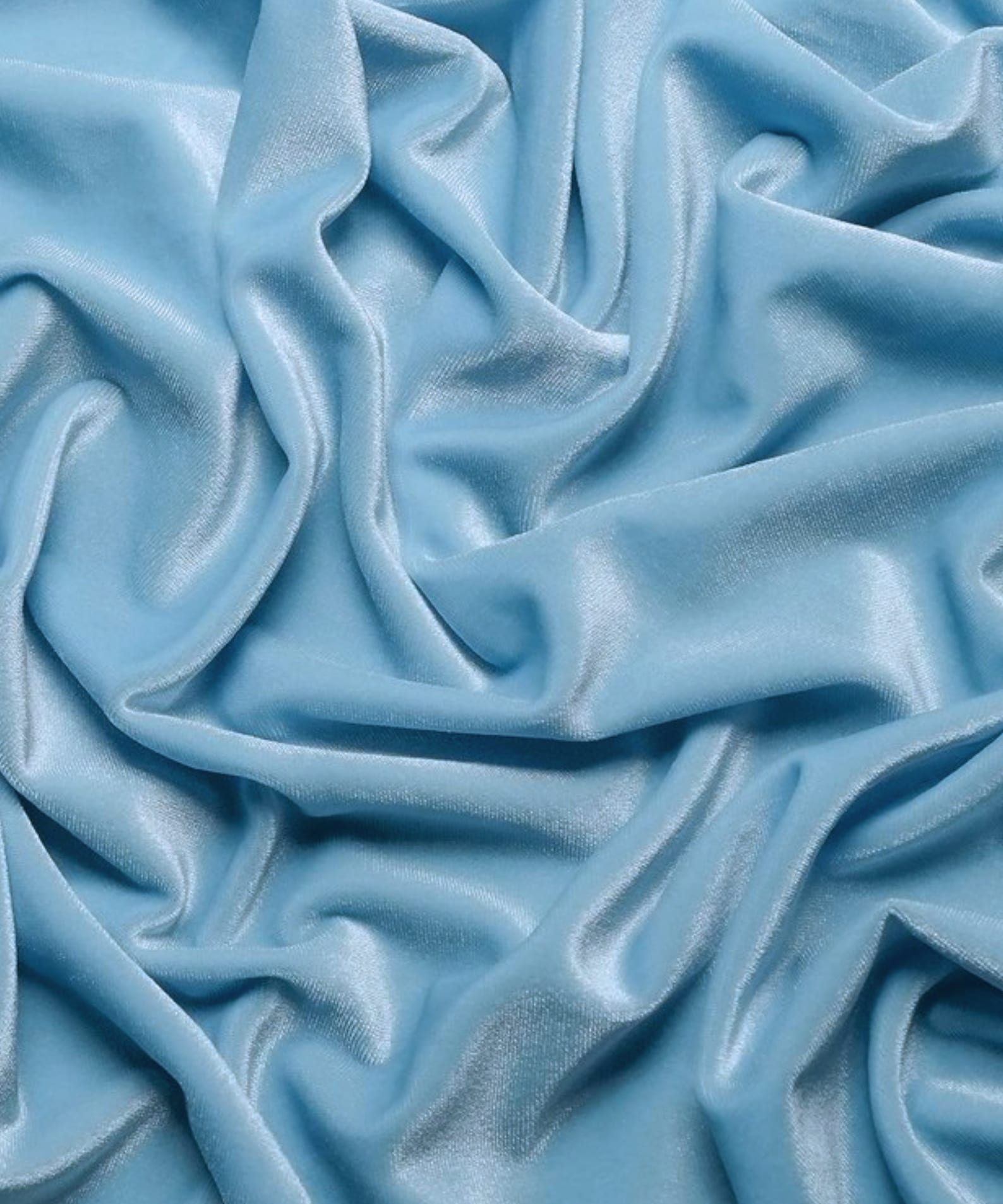 Baby Blue Velvet Fabric, Stretch Velvet Fabric by the Yard, 4 Way ...