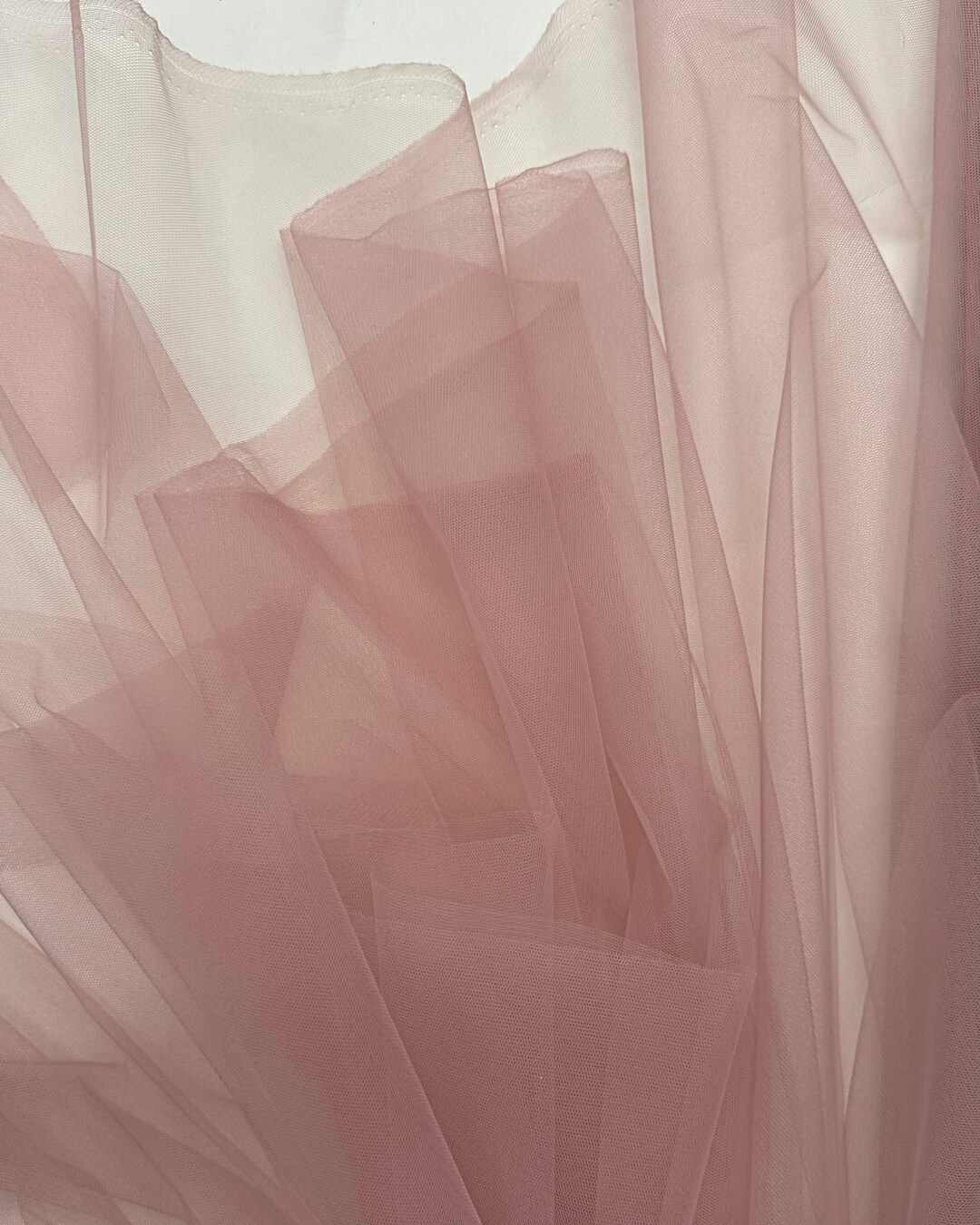 Blush Tulle Fabric by the Yard, Extra Soft and Matte Italian Tulle 63 ...