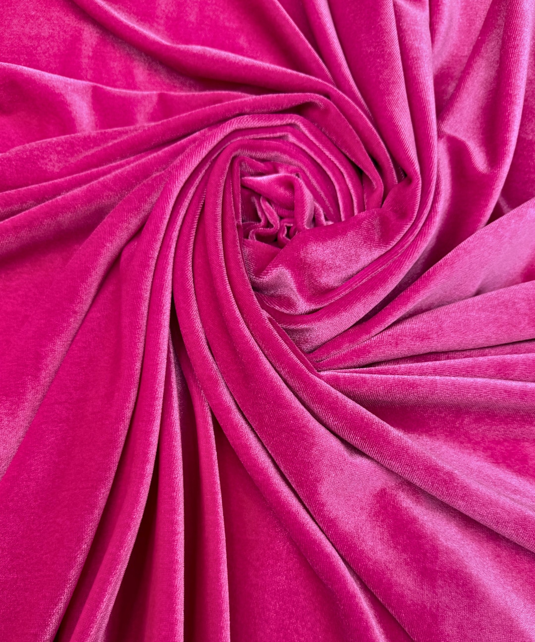 Hot Pink Velvet Fabric, Fuchsia Stretch Velvet Fabric by the Yard ...