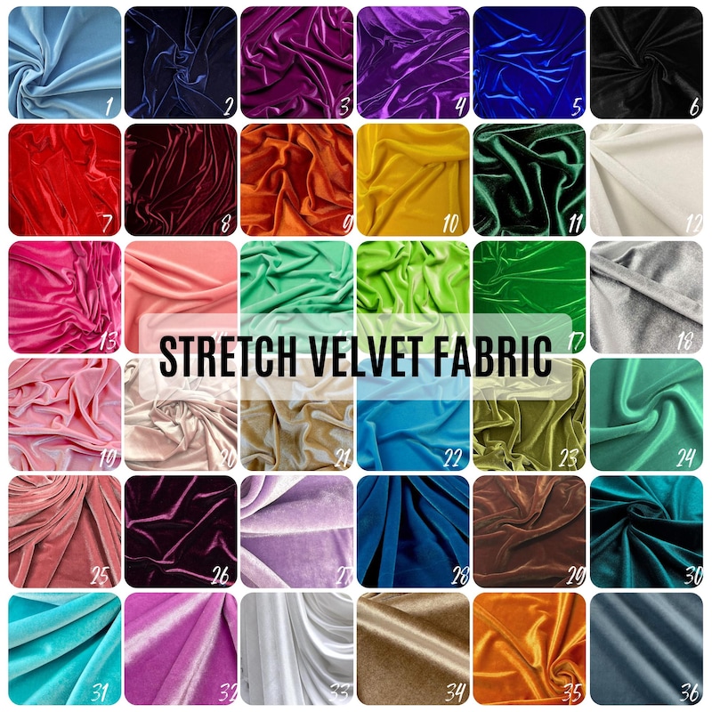 Velveteen Fabric by the Yard - Etsy