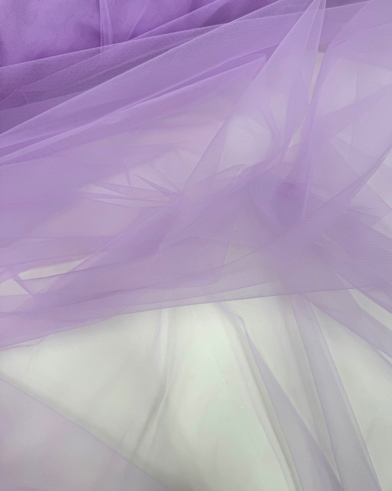 Lavender Tulle Fabric by the Yard, Extra Soft and Matte Italian Tulle ...
