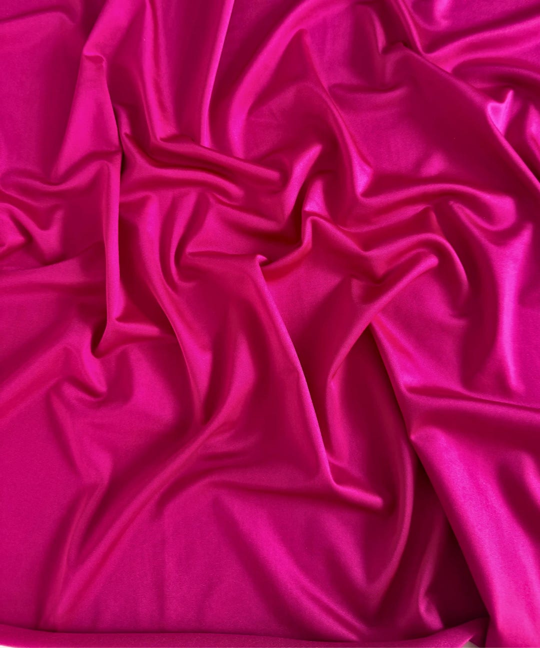 Fuchsia Shiny Milliskin Nylon Spandex Fabric by the Yard 60" Wide, 4 ...