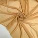 Beige Gold Chiffon by the Yard, Premium Quality Gold Silky Chiffon ...