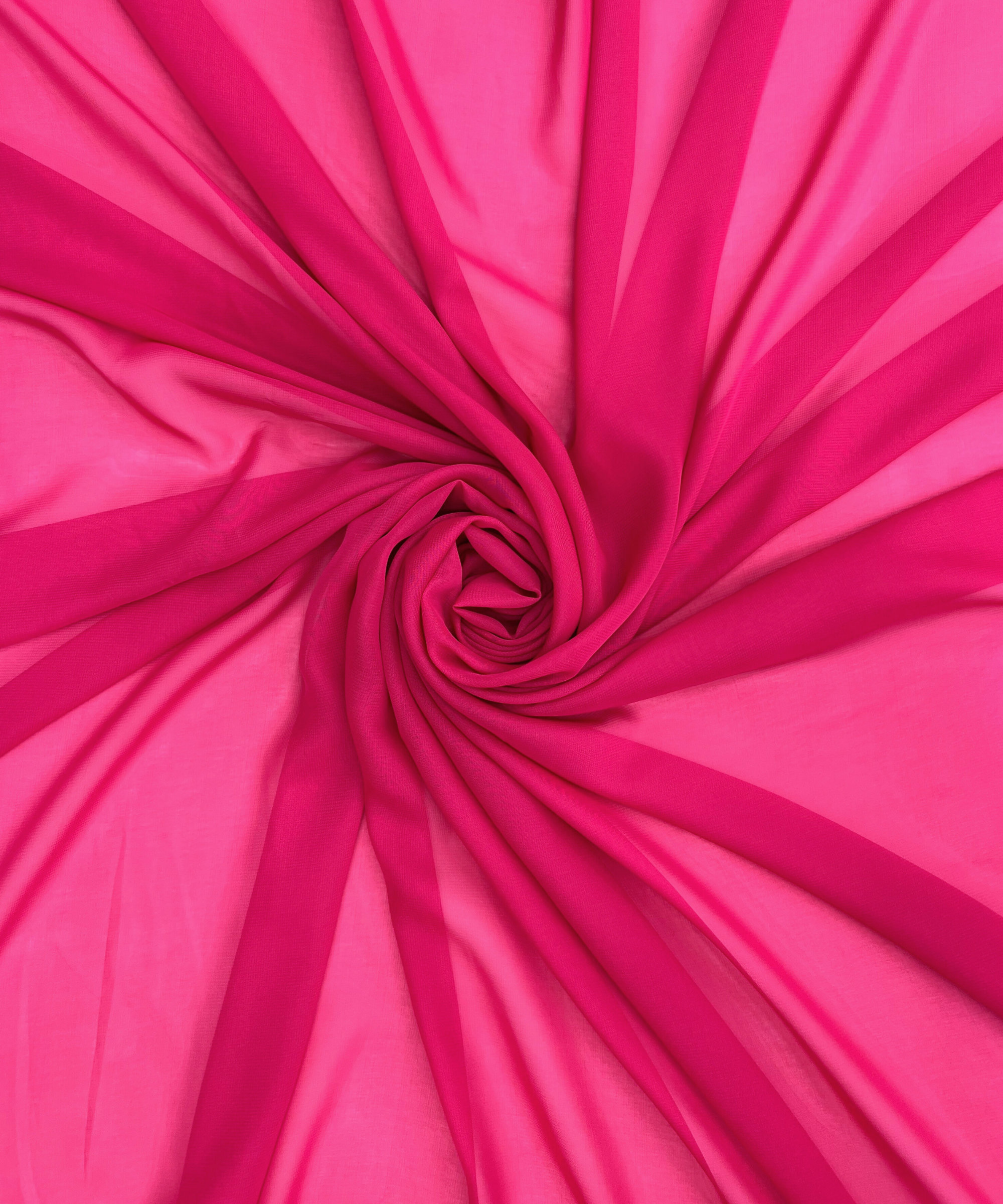 Fuchsia Chiffon Fabric by the Yard, Hot Pink Silky Chiffon Fabric ...