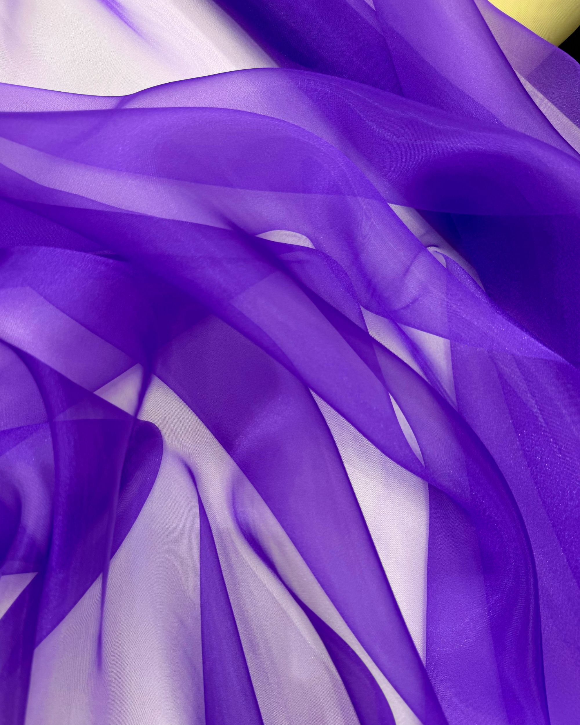Purple Organza Fabric by the Yard, Purple Crystal Organza Fabric ...