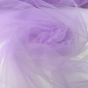 Lavender Tulle Fabric by the Yard, Extra Soft and Matte Italian Tulle ...