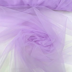 Lavender Tulle Fabric by the Yard, Extra Soft and Matte Italian Tulle ...