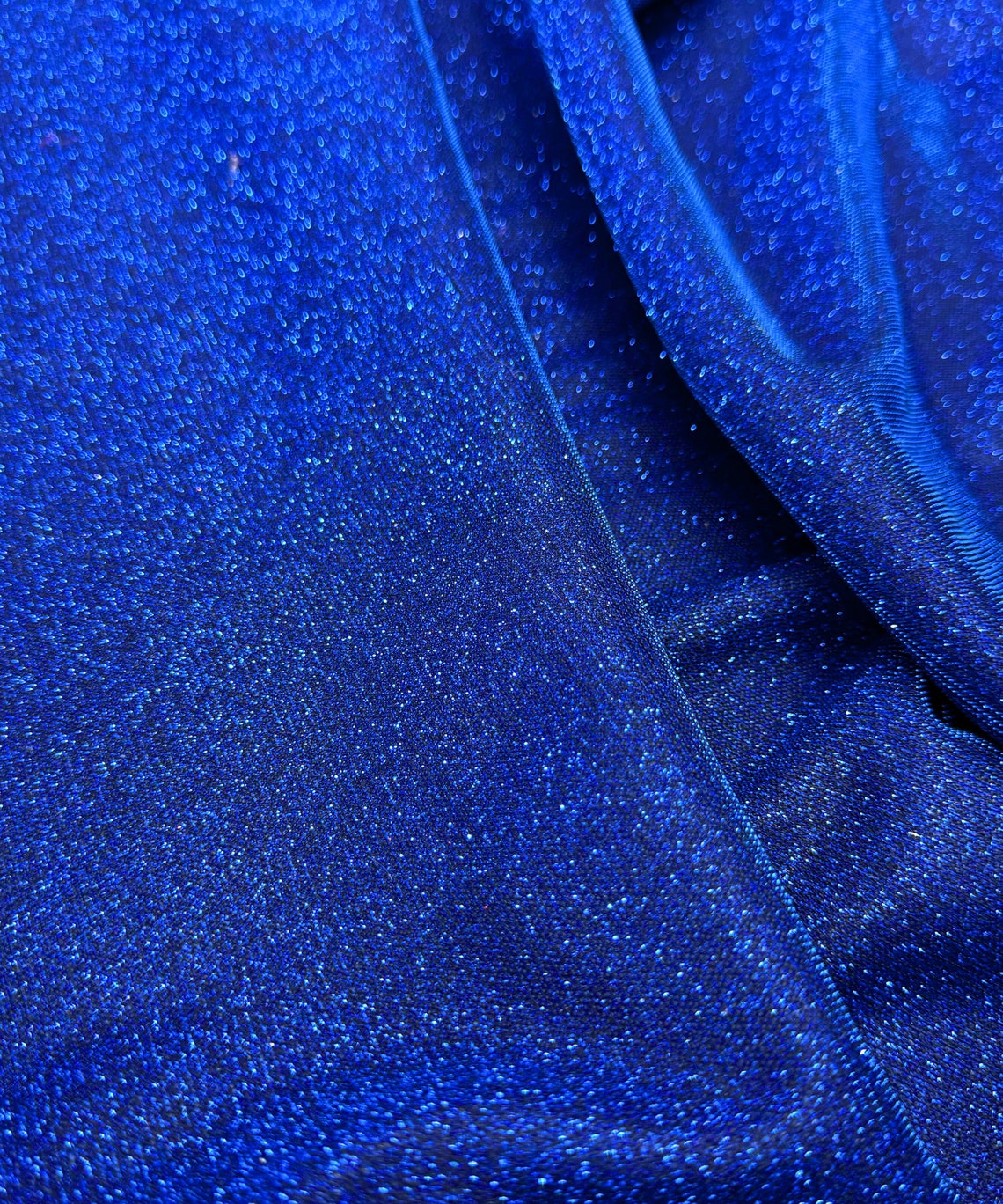 Royal Blue Lurex Glitter Fabric,blue Glitter Spandex Knit Fabric by the ...