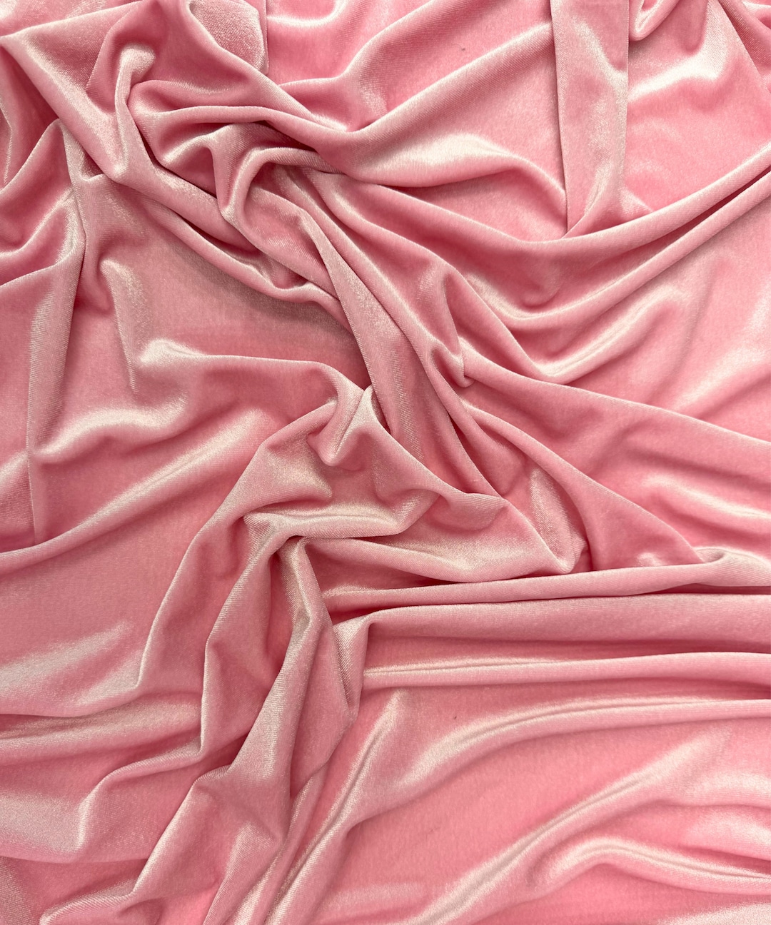 Dusty Pink Velvet Fabric, Stretch Velvet Fabric by the Yard, 4 Way ...