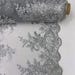 Silver Floral Lace by the Yard, Silver Embroidered Lace Fabric With ...