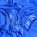 Royal Blue Chiffon Fabric by the Yard, Matte Blue Chiffon Draping ...