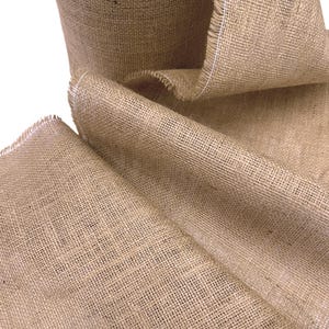 Natural Burlap Fabric, Jute Burlap Fabric by the Yard 14" Wide for ...