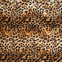 Leopard Faux Fur, Animal Print Long Pile Fabric, Fluffy Spot Print ...