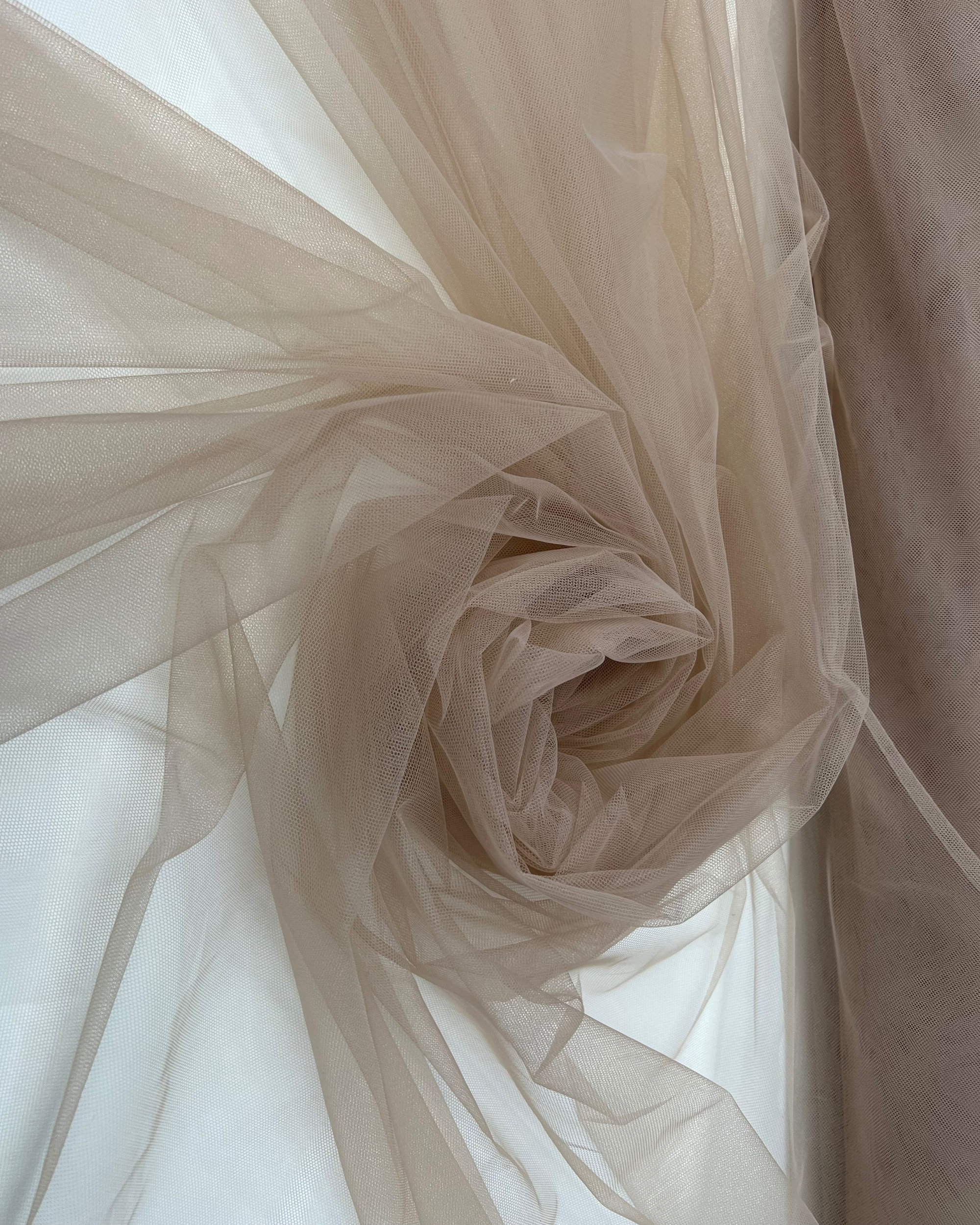 High Quality Skin Tone Tulle Fabric by the Yard, Skin Color Mesh Fabric ...