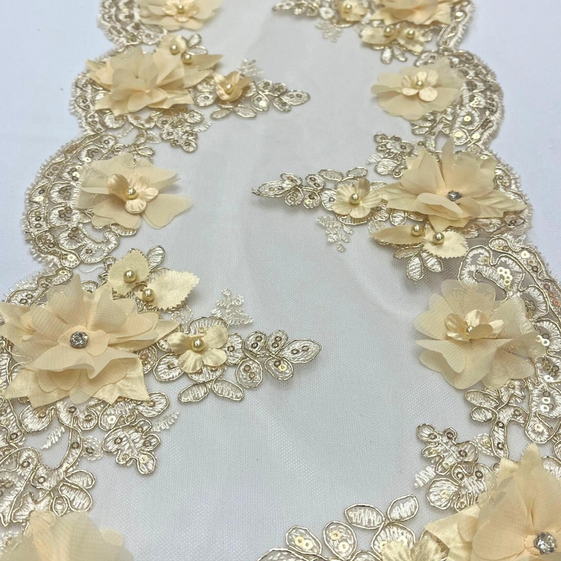 3d Crystal Lace Fabric - Etsy