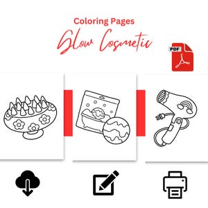 Glow Cosmetic - 53 High-quality Coloring Pages | Coco Wyo Coloring Book ...