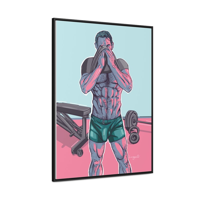 Sweat and Strength Queer Art Print With Frame, Colorful LGBTQ Wall ...