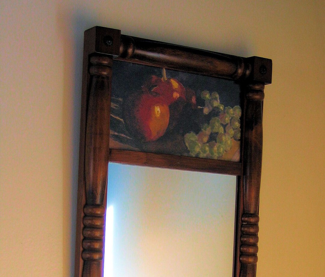 Fruit Apples Still Life Hall Art Mirror 9.5 X 17.5 Inches One of a Kind ...