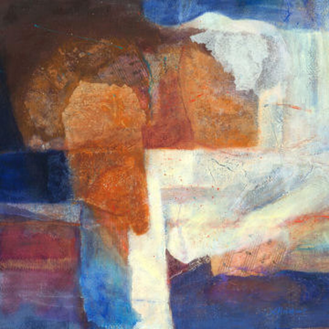 Abstract Mixed Media Ebb and Flow Music Giclee Reproduction 10 X 10 - Etsy