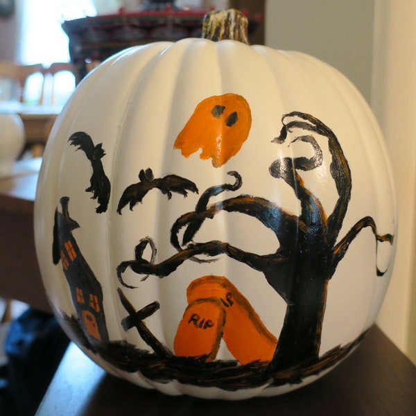 Painted Pumpkin - Etsy