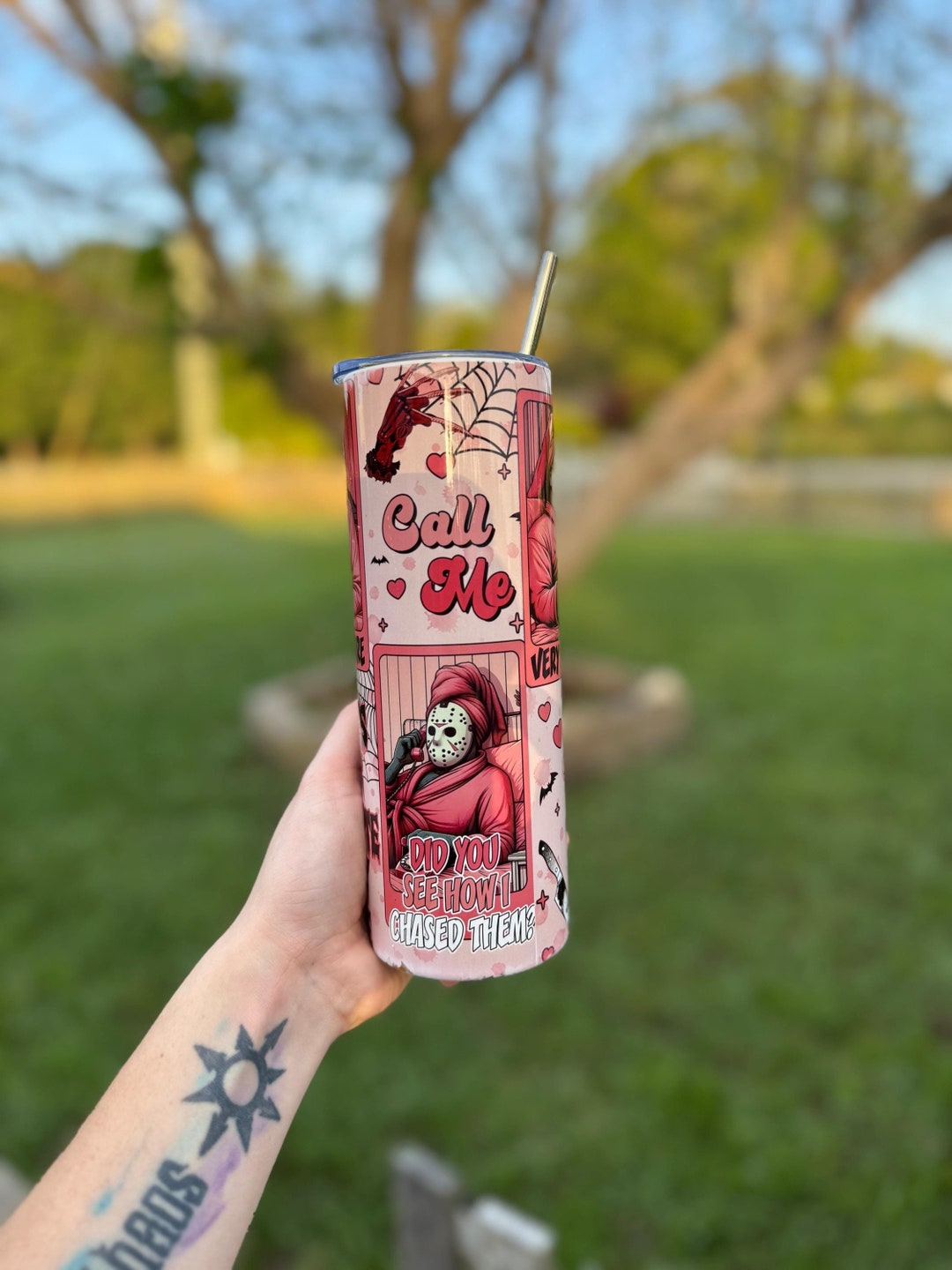 Horror Movie Character 20oz Tumbler | Horror Friends | No You Hang up ...