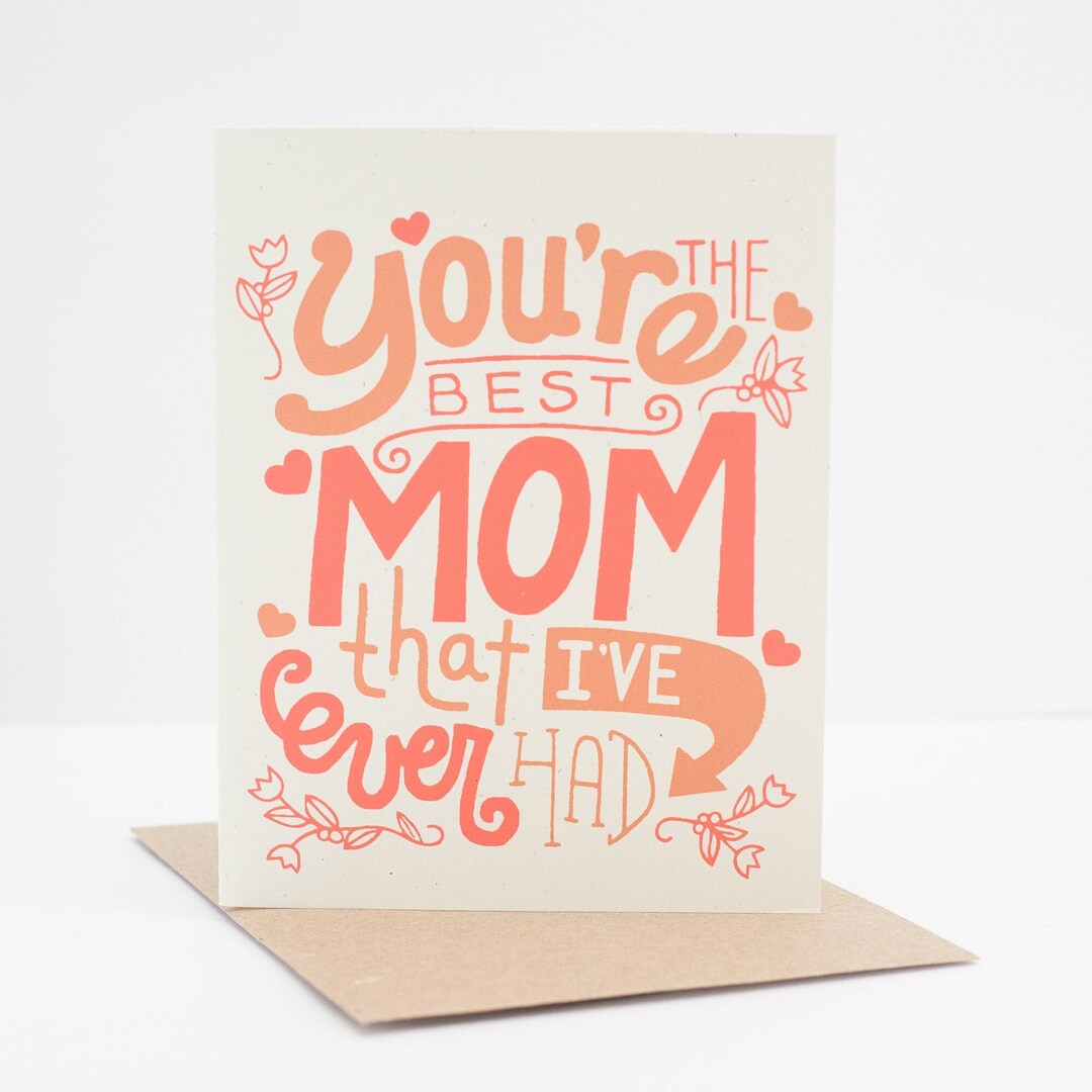 You're the Best Mom Card – Funny Mother's Day Greeting – Unique Card ...