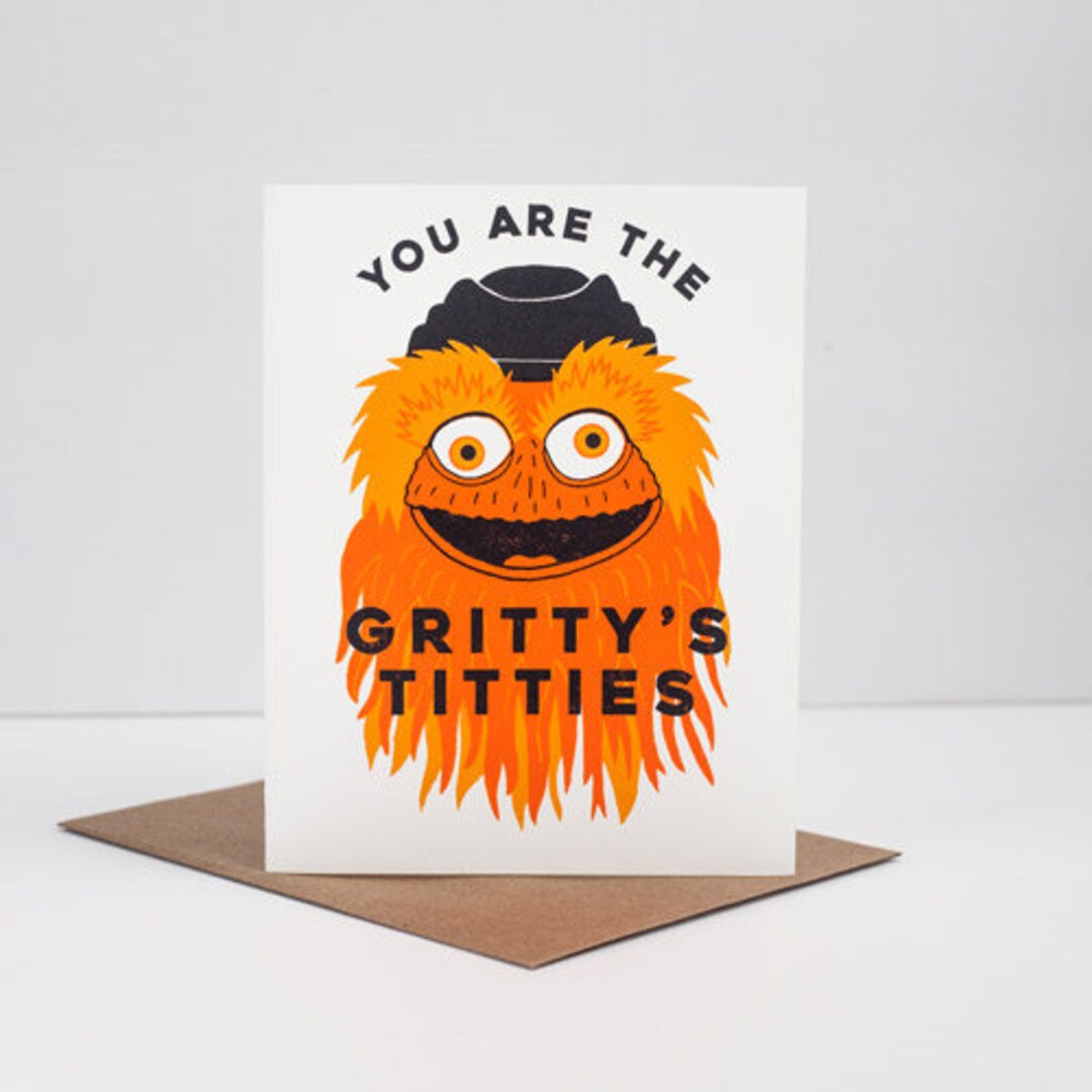 Gritty Mascot, Flyers Fan, Philadelphia Sports, Funny Philly Greeting ...