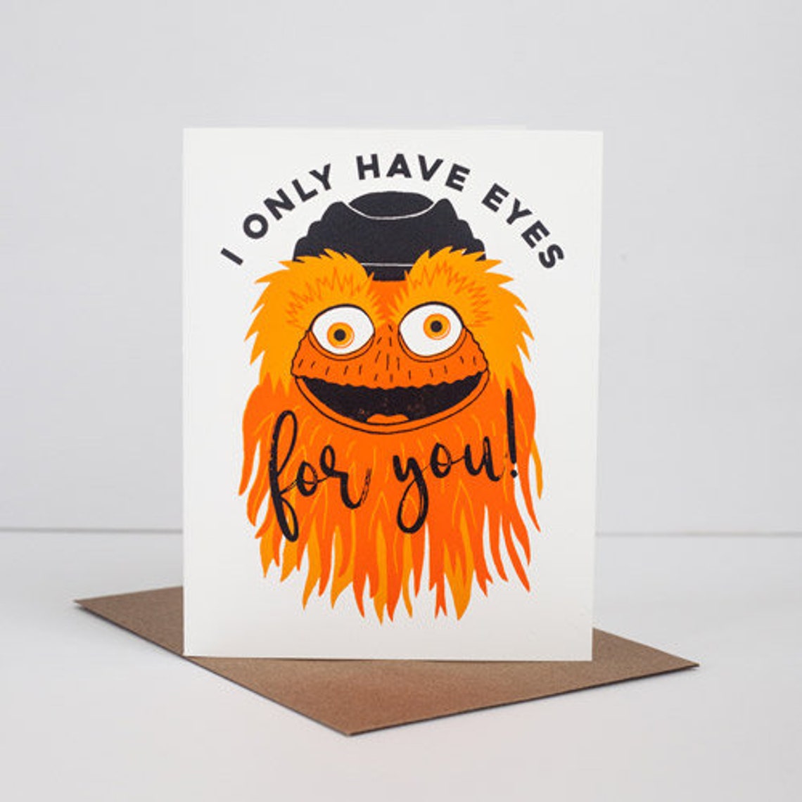 Gritty Mascot Flyers Fan Funny Philly Greeting Card Philly | Etsy