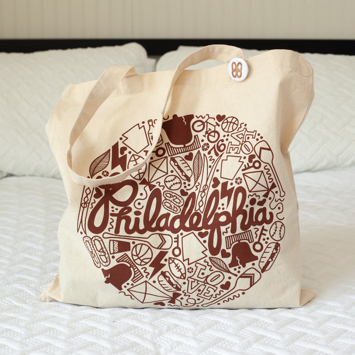 Philadelphia Pennsylvania Tote Bag Philly Things Bag | Etsy
