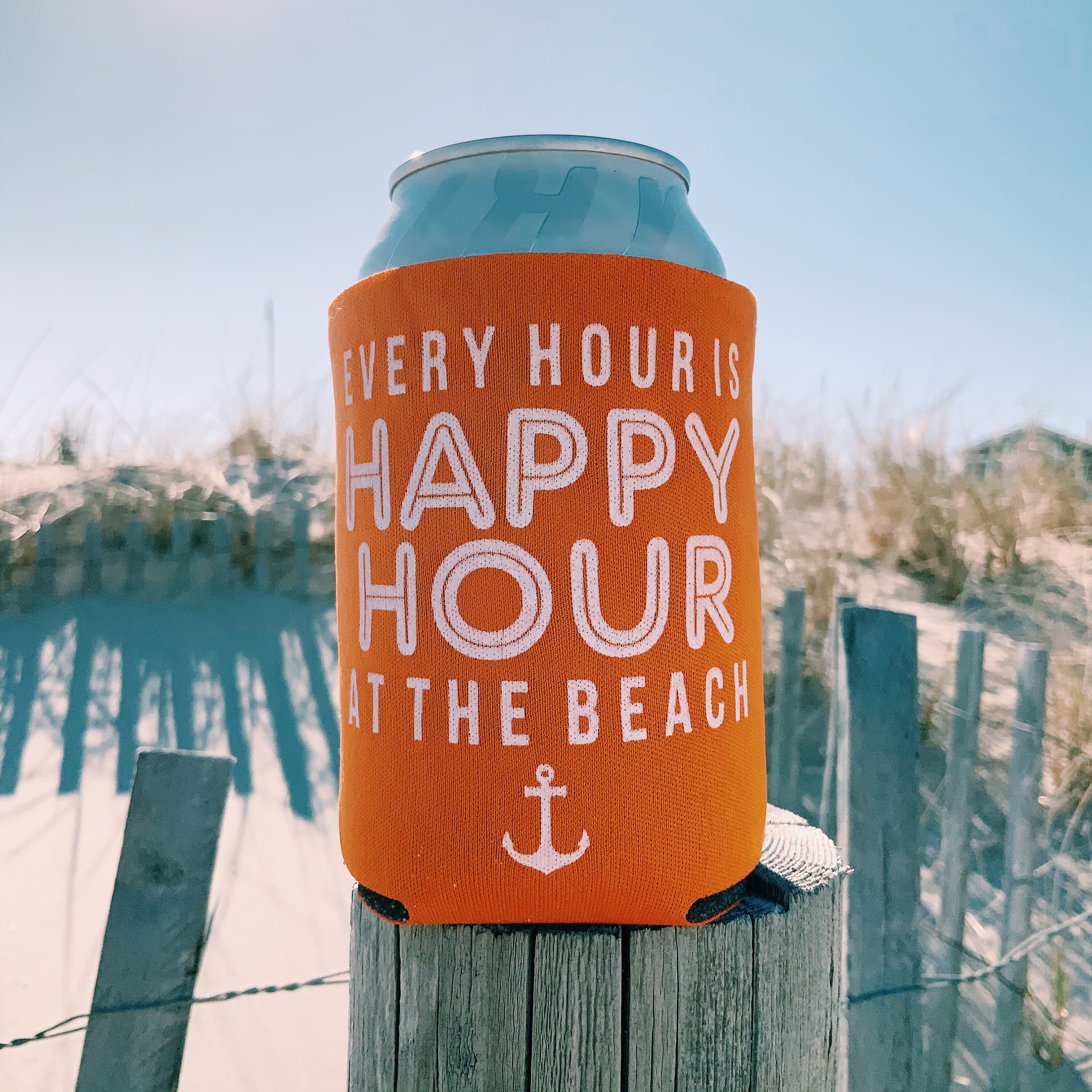 Beach Can Coolie Beach Drink Holder Beach Beverage Holder | Etsy