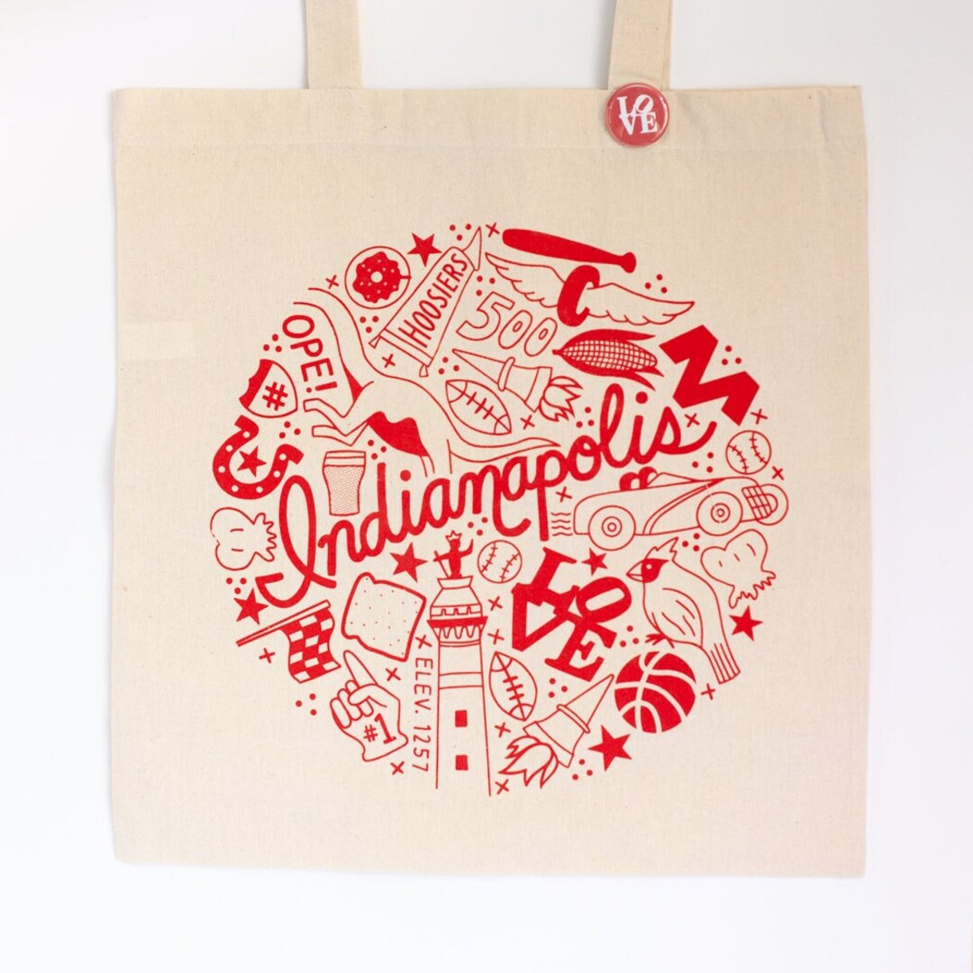Indianapolis Tote Bag | Indianapolis City Tote | Gift for Indy Locals ...