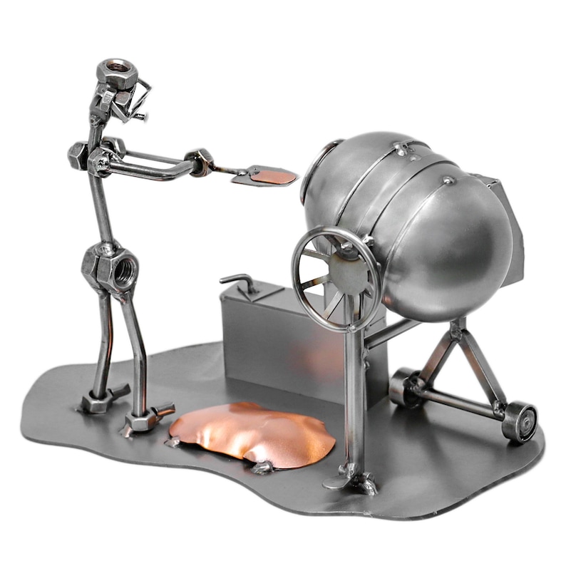 Nuts and Bolts Sculpture Builder House Building - Handmade Metal ...