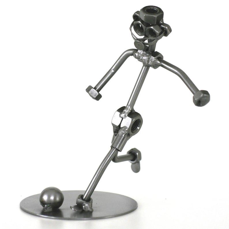 Nuts and Bolts Sculpture Soccer 1 Fig. - Handmade Metal Ornament ...