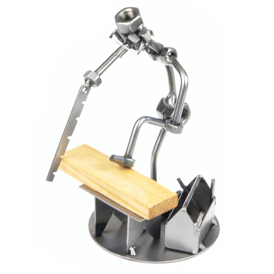 Nuts and Bolts Sculpture Do It Yourself Man - Handmade Metal Ornament ...