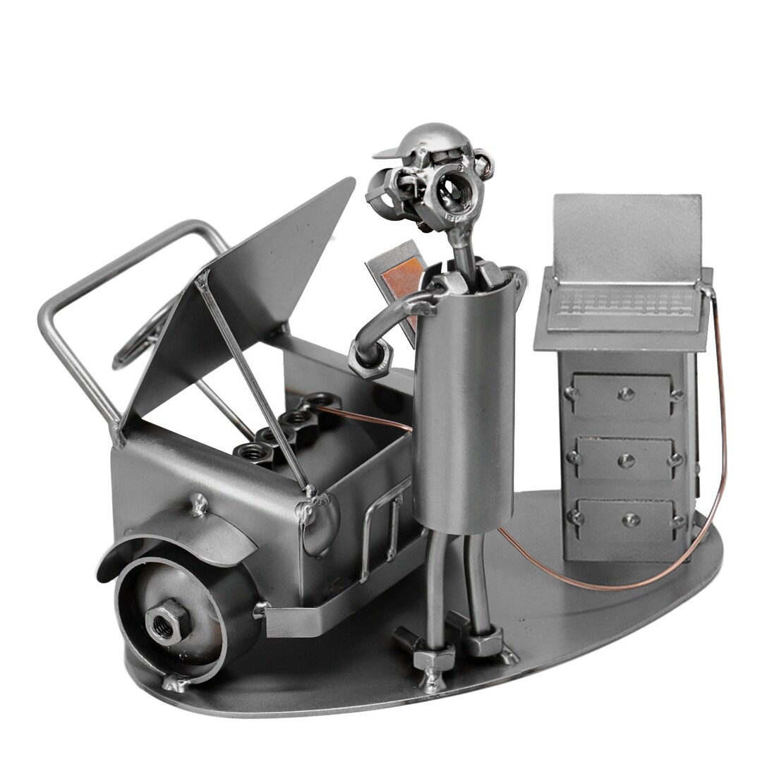 Nuts and Bolts Sculpture Mechatronic Car Mechanic Technician - Handmade ...