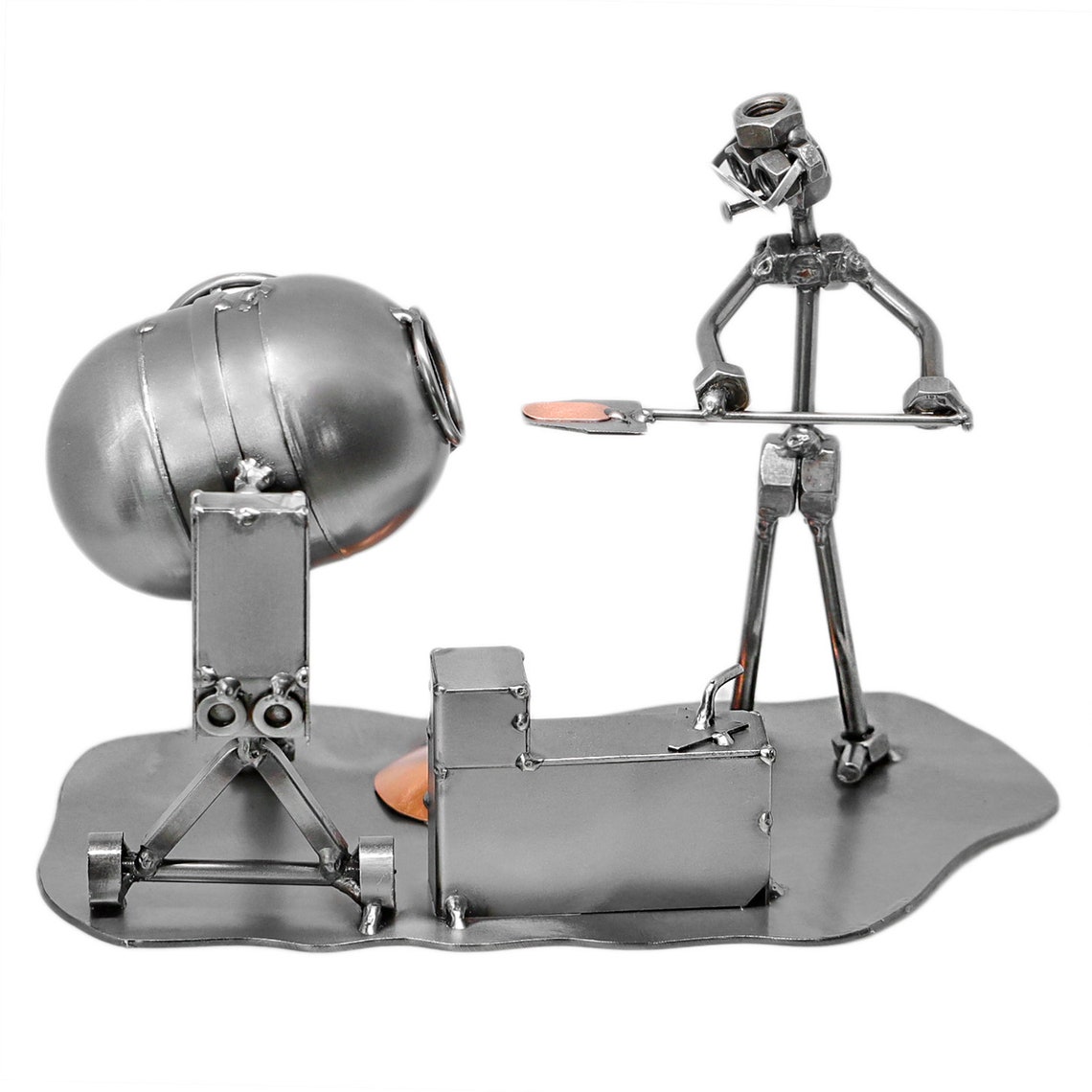 Nuts and Bolts Sculpture Builder House Building - Handmade Metal ...
