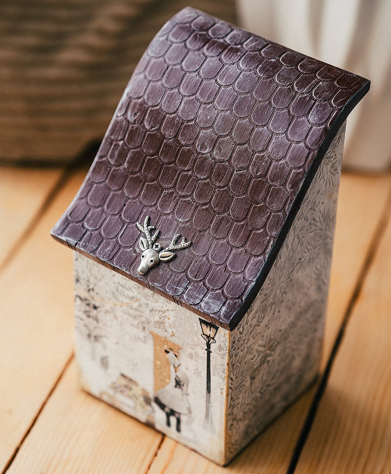 House Box, Curved Lid, Sweet Box, Candy Box, Small Items Storage Box ...