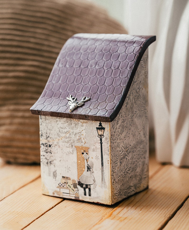 House Box, Curved Lid, Sweet Box, Candy Box, Small Items Storage Box ...