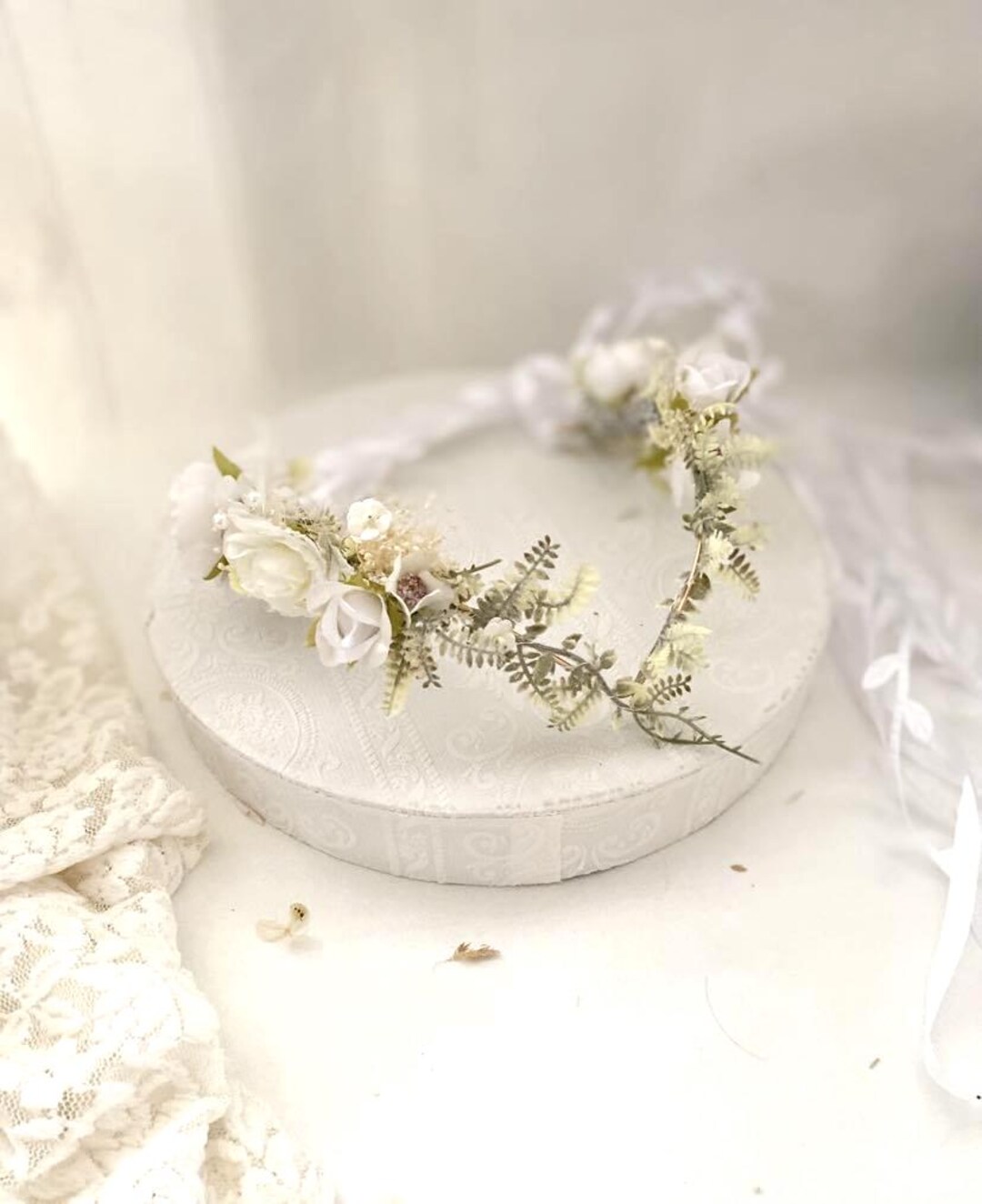 Elven Floral Tiara for Fairy Tale Princesses Flowers Bridal Elfenwreath ...
