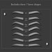 Stroke Patterns for Microblading Using Procreate, Practice Different ...