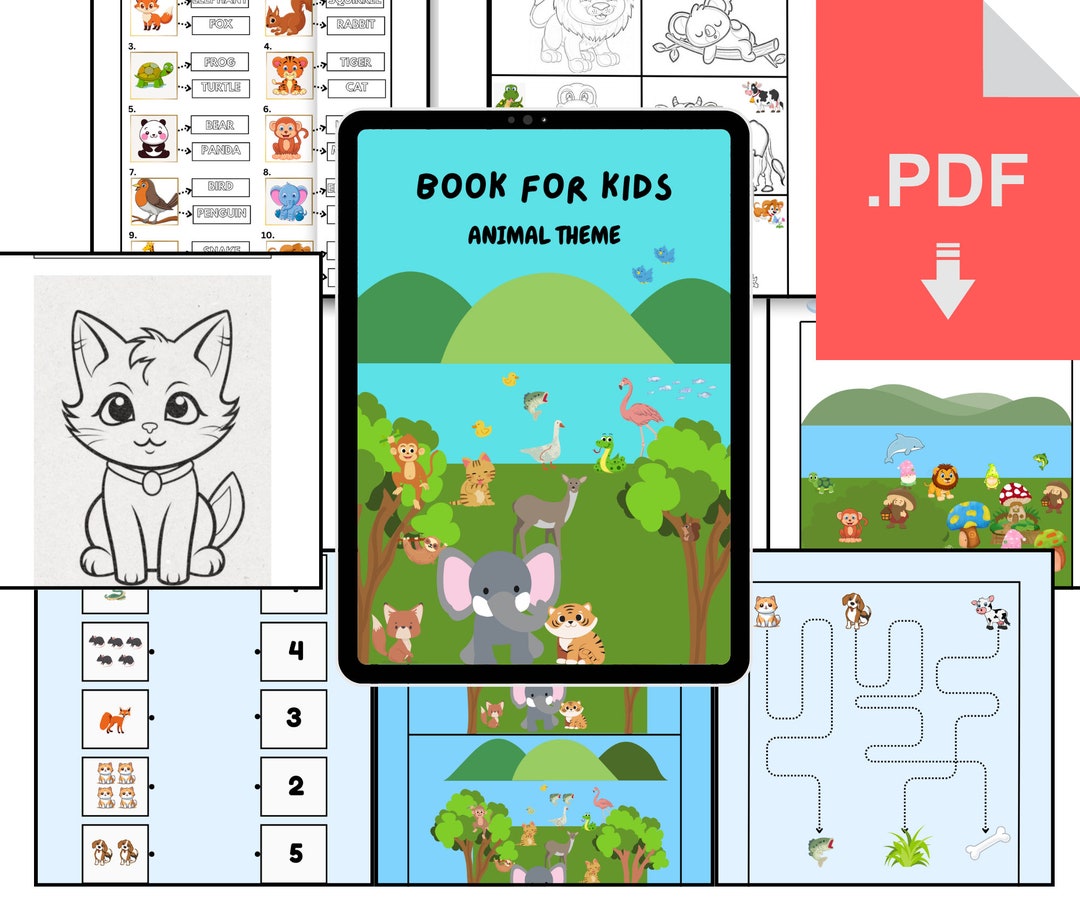 Book for Kids, Printable Book, Educational Book, Homeschool, Digital ...