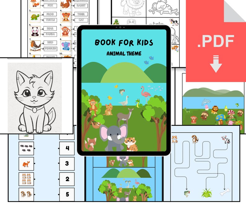 Book for Kids, Printable Book, Educational Book, Homeschool, Digital ...