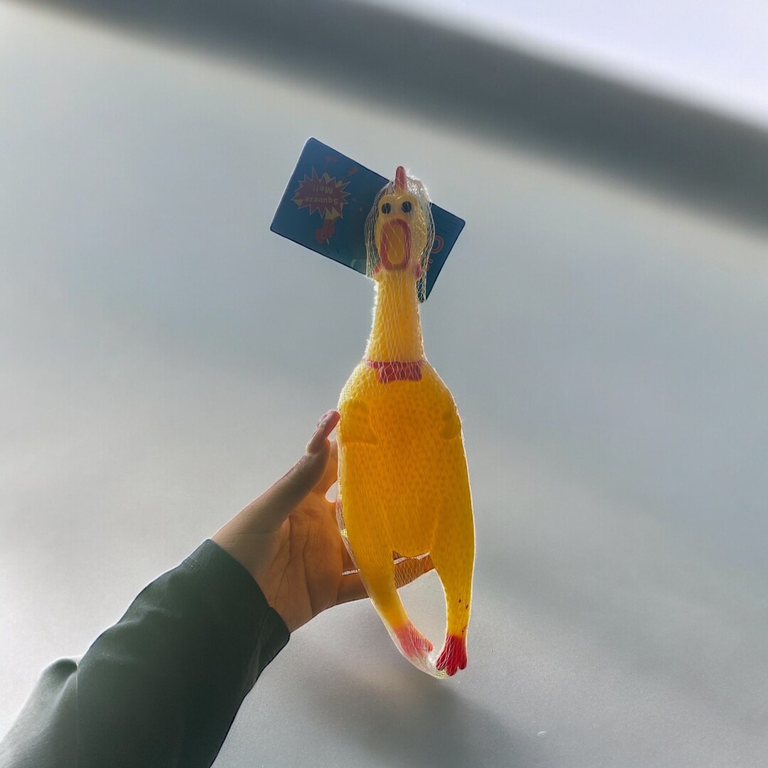 Squeeze Shrilling Screaming Rubber Chicken Toy Squeaker - Etsy