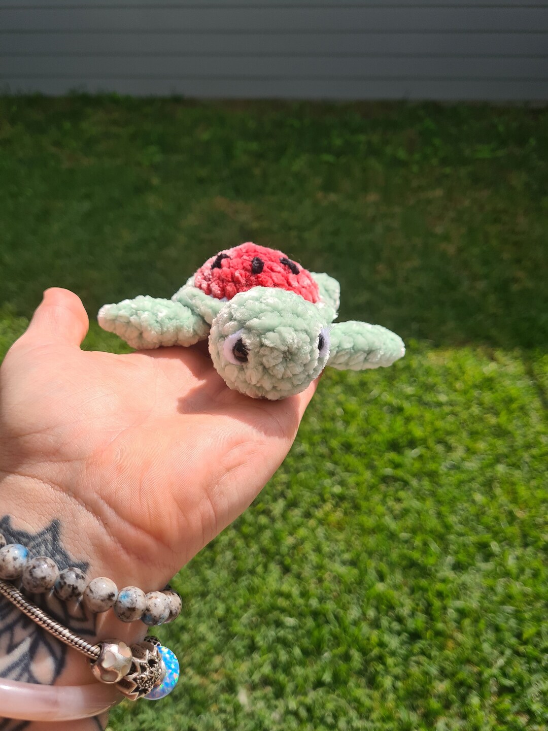 Turtle Crochet Small Amigurumi Turtles Plush Toy Fruit Decor - Etsy ...